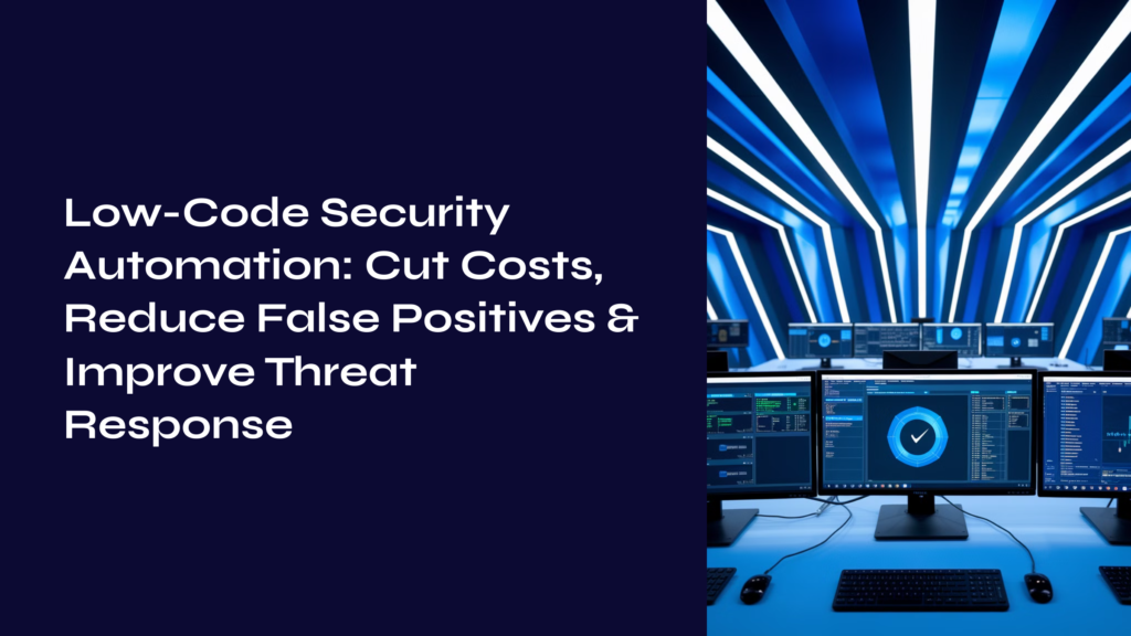 Low-Code Security Automation: Cut Costs & Improve Threat Response